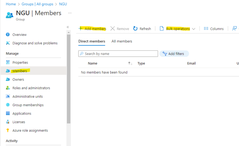User and Group management in Microsoft Entra